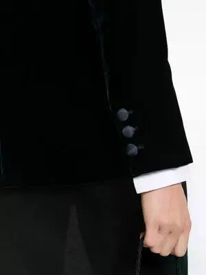 Emporio Armani Velvet Single-breasted Jacket