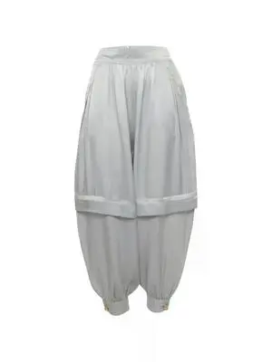 Zimmermann Layered Satin Tapered Trousers - Blue