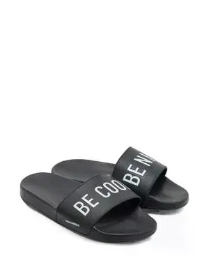 Dsquared2 Logo-print Slides - Black