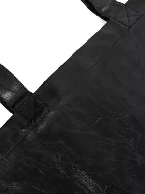 Rick Owens Temple Megacrust Denim Tote Bag