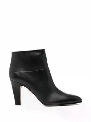 Chloé Leather Heeled Ankle Boots - Black