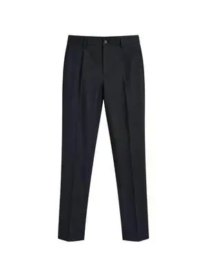 Canali Pleated Tailored Trousers - Blue