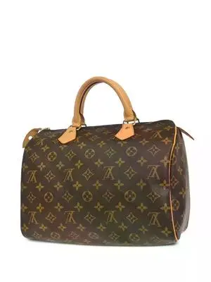 LOUIS VUITTON 2003 Speedy 30 Monogram Handbag - Brown