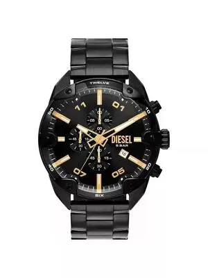 DIESEL® Spiked Chronograph 57mm Watch - Black