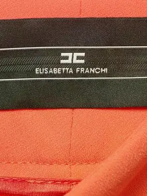 Elisabetta Franchi Button-embellished Crepe Trousers