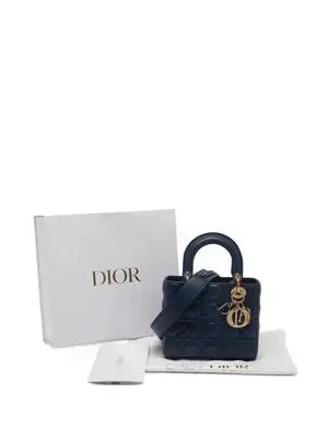 Dior 2025 Small Lady My Abc Tote Bag - Blue