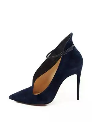 CHRISTIAN LOUBOUTIN Vampdoly Ankle-strap Heeled Pumps - Blue