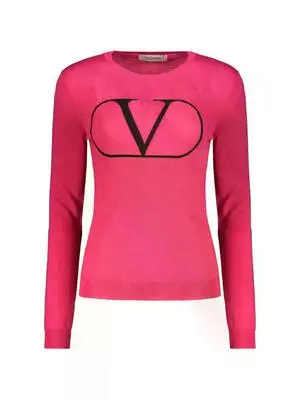 Valentino Garavani Vlogo Wool Sweater - Pink