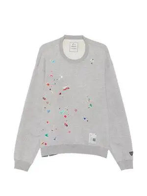 Mihara Yasuhiro Sticker-print Sweatshirt - Grey