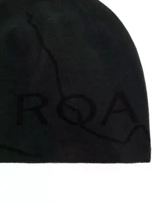 ROA Logo-intarsia Beanie Hat