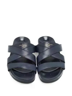 LOUIS VUITTON Mirabeau Epi Leather Sandals