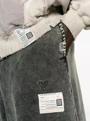 Mihara Yasuhiro Bleached Wide-leg Track Pants