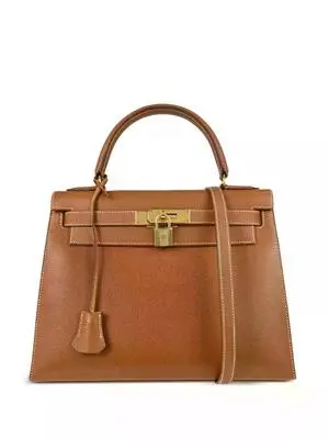 Hermès 1994 28 Kelly Sellier Handbag - Brown