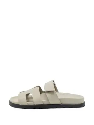 Hermès Chypre Touch-strap Sandals - Neutrals