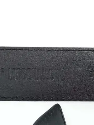 Moschino Logo Plaque Belt