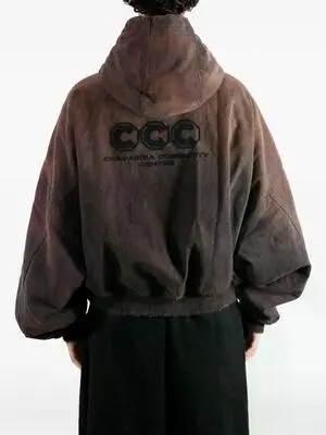 WILLY CHAVARRIA Quilted Juggernaut Logo-embroidered Hooded Jacket