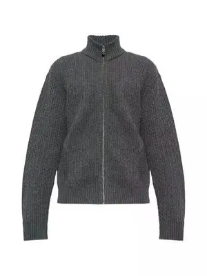 Versace Medusa Head Cardigan - Grey