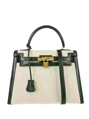 Hermès 1993 Kelly 28 Sellier Tote Bag - Neutrals
