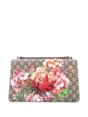 Gucci Dionysus Bag Blooms Print Gg Coated Canvas Small Shoulder Bag - Brown