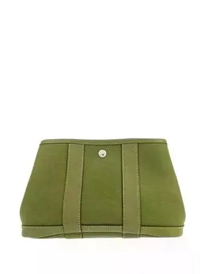 Hermès 2006 Garden Party Clutch Bag - Green