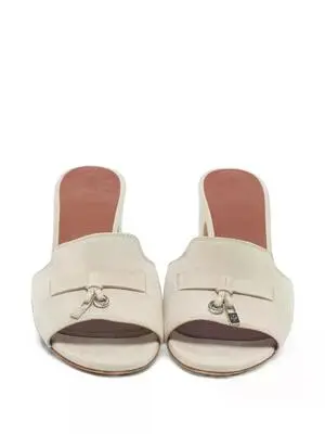 Loro Piana Summer Charms Walk Suede Sandals