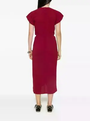 Isabel Marant Étoile Terena Gathered Cap-sleeve Midi Dress