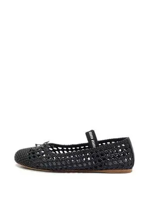 Miu Miu Leather Ballet Flats
