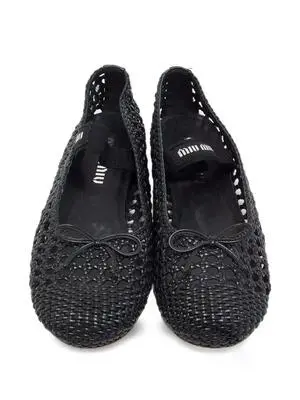 Miu Miu Leather Ballet Flats