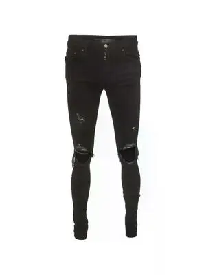 Amiri Striped Distressed Jeans