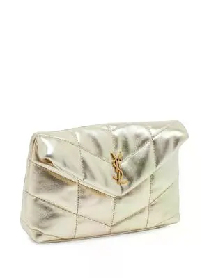 Saint Laurent 2021 Loulou Puffer Quilted Clutch Bag
