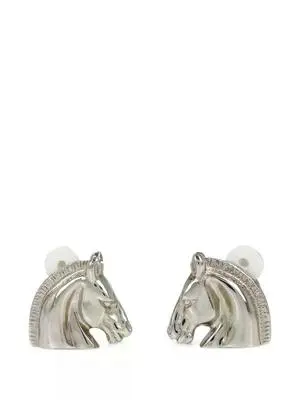 Hermès Bijouterie Fantaisie Horse-head Earrings