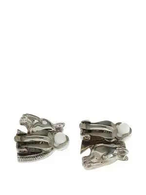 Hermès Bijouterie Fantaisie Horse-head Earrings