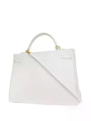 Hermès 35 Kelly 35 Retourne Tote Bag - White