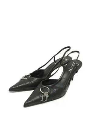 Dior Cannage Quilted Slingback Sandals