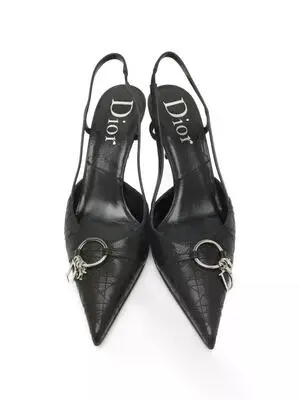 Dior Cannage Quilted Slingback Sandals
