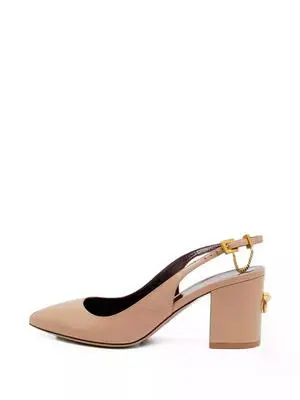 Gucci Pointed-toe Leather Heeled Pumps