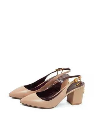 Gucci Pointed-toe Leather Heeled Pumps