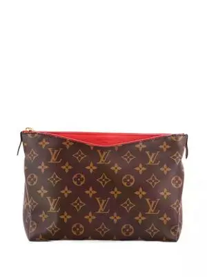 LOUIS VUITTON Pallas Beauty Case Monogram Canvas With Leather Clutch Bag