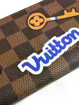 LOUIS VUITTON Damier Ebene Stories Wallet