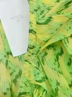 LOUIS VUITTON Leopard-print Ruffled Mini Dress
