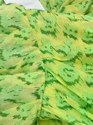 LOUIS VUITTON Leopard-print Ruffled Mini Dress