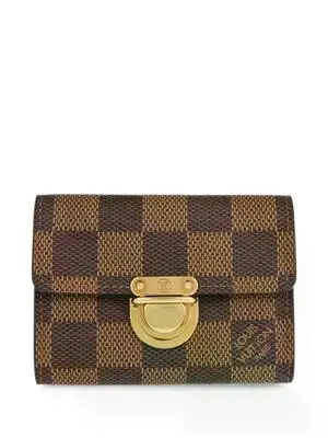 LOUIS VUITTON Damier Ebene Porte Monnaie Koala Wallet - Brown