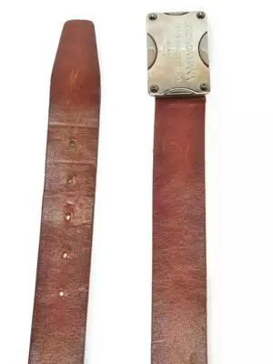 Dolce & Gabbana Logo-plaque Leather Belt