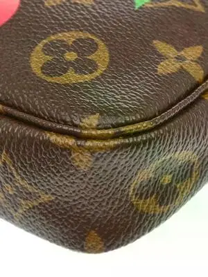 LOUIS VUITTON 2005 Monogram Cherry Pochette Accessoires Tote Bag