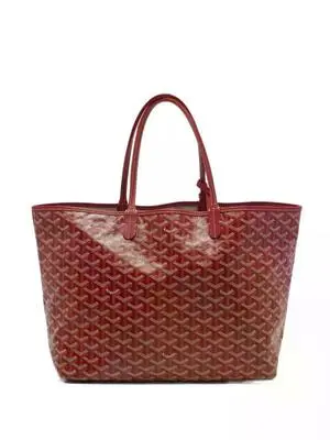 Goyard 2020 Pm Saint Louis Goyardine Tote Bag - Red