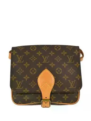 LOUIS VUITTON Mm Monogram Cartouchiere Shoulder Bag - Brown
