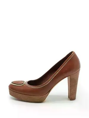 Gucci Hysteria Platform Pumps - Brown