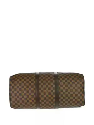 LOUIS VUITTON Damier Keepall Patterned Luggage Bag