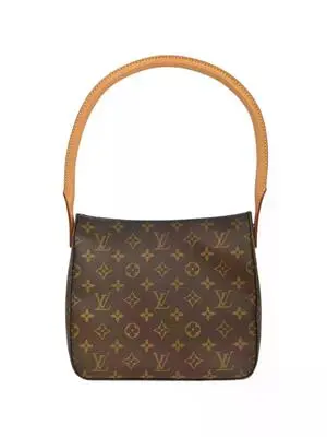 LOUIS VUITTON 2002 Monogram Looping Mm Shoulder Bag - Brown