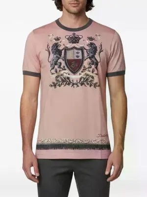 Dolce & Gabbana Crest-print Cotton T-shirt